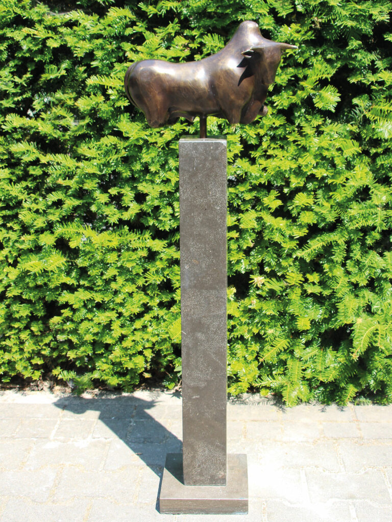 Bronzen stier, 34 cm - Beeldenmarkt