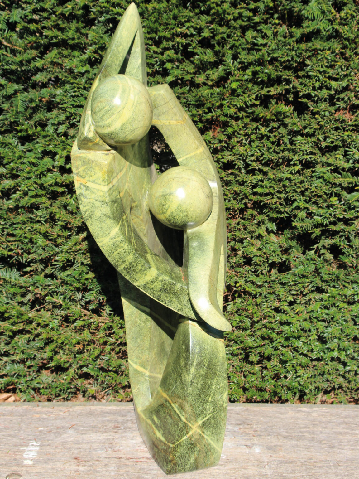 Beeld uit Afrika Lovers, 97 cm - Beeldenmarkt