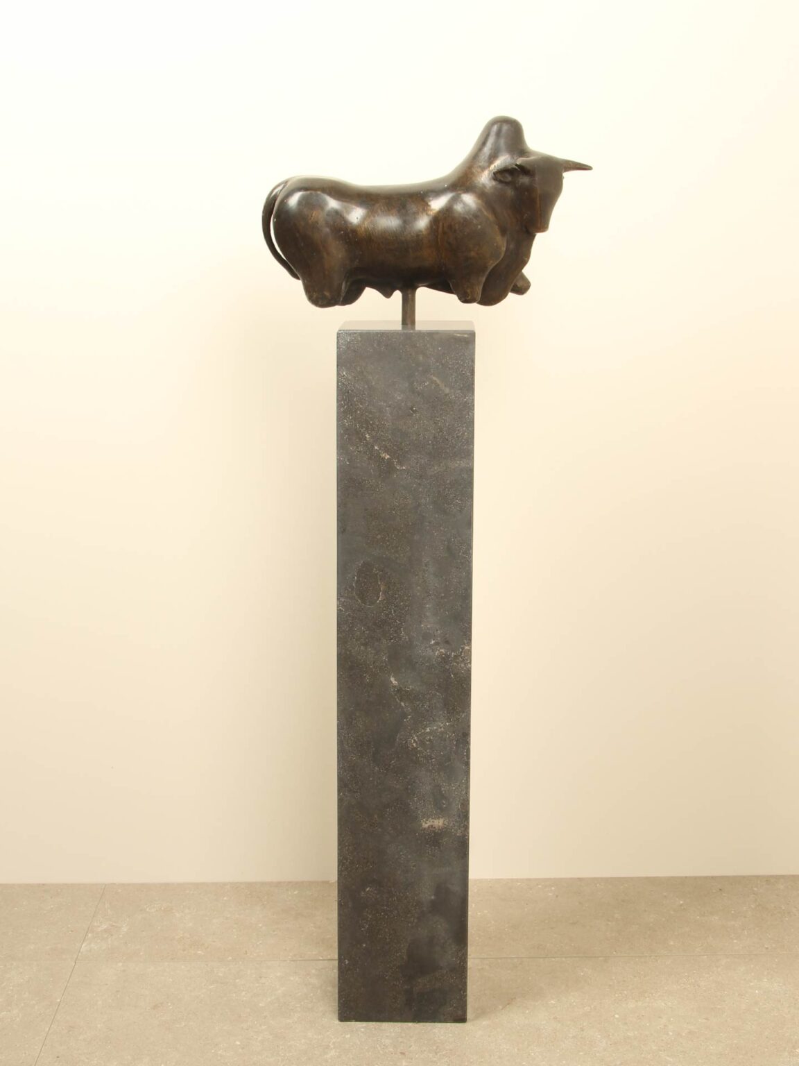 Bronzen stier, 34 cm - Beeldenmarkt