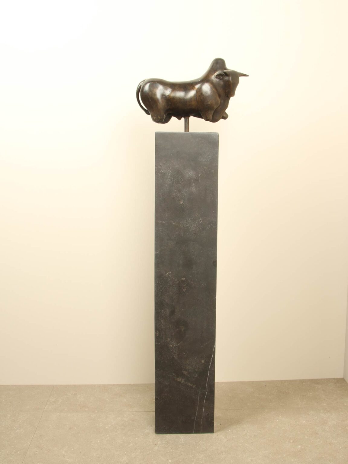 Bronzen stier, 34 cm - Beeldenmarkt