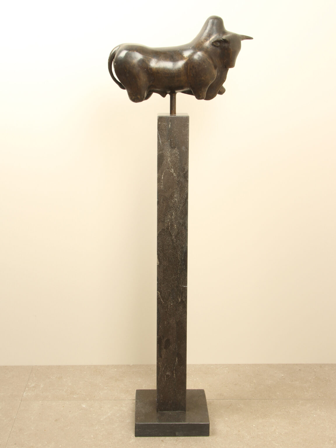 Bronzen stier, 34 cm - Beeldenmarkt