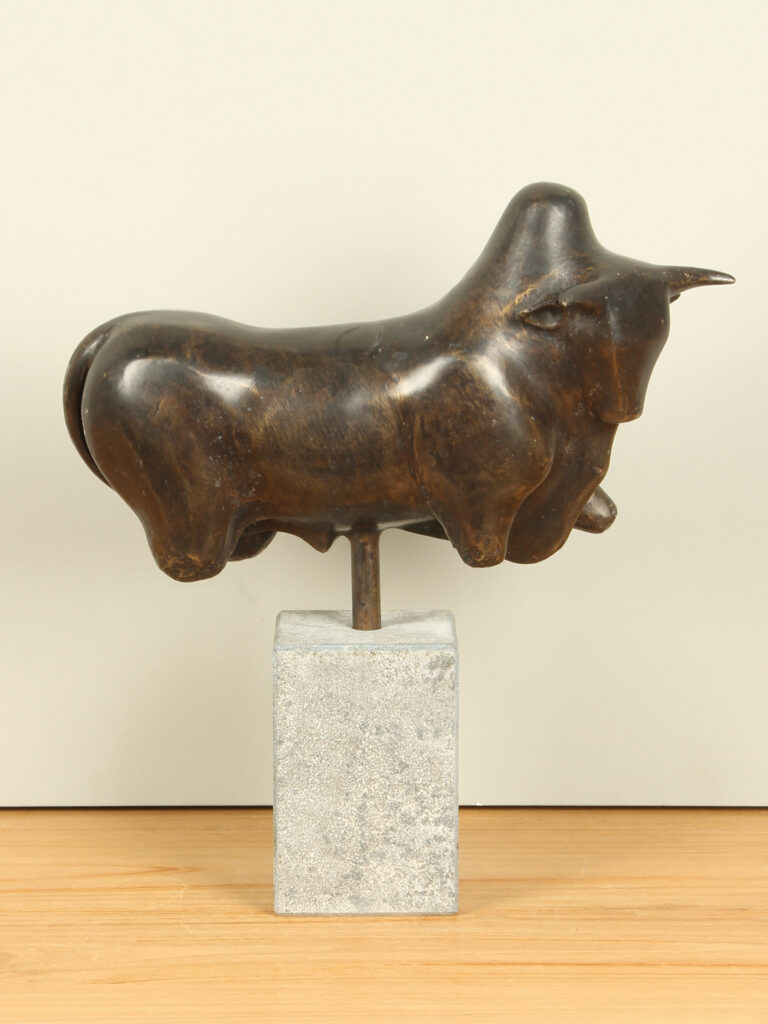 Bronzen stier, 34 cm - Beeldenmarkt