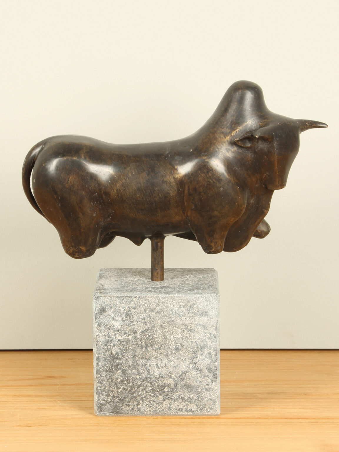 Bronzen stier, 34 cm - Beeldenmarkt
