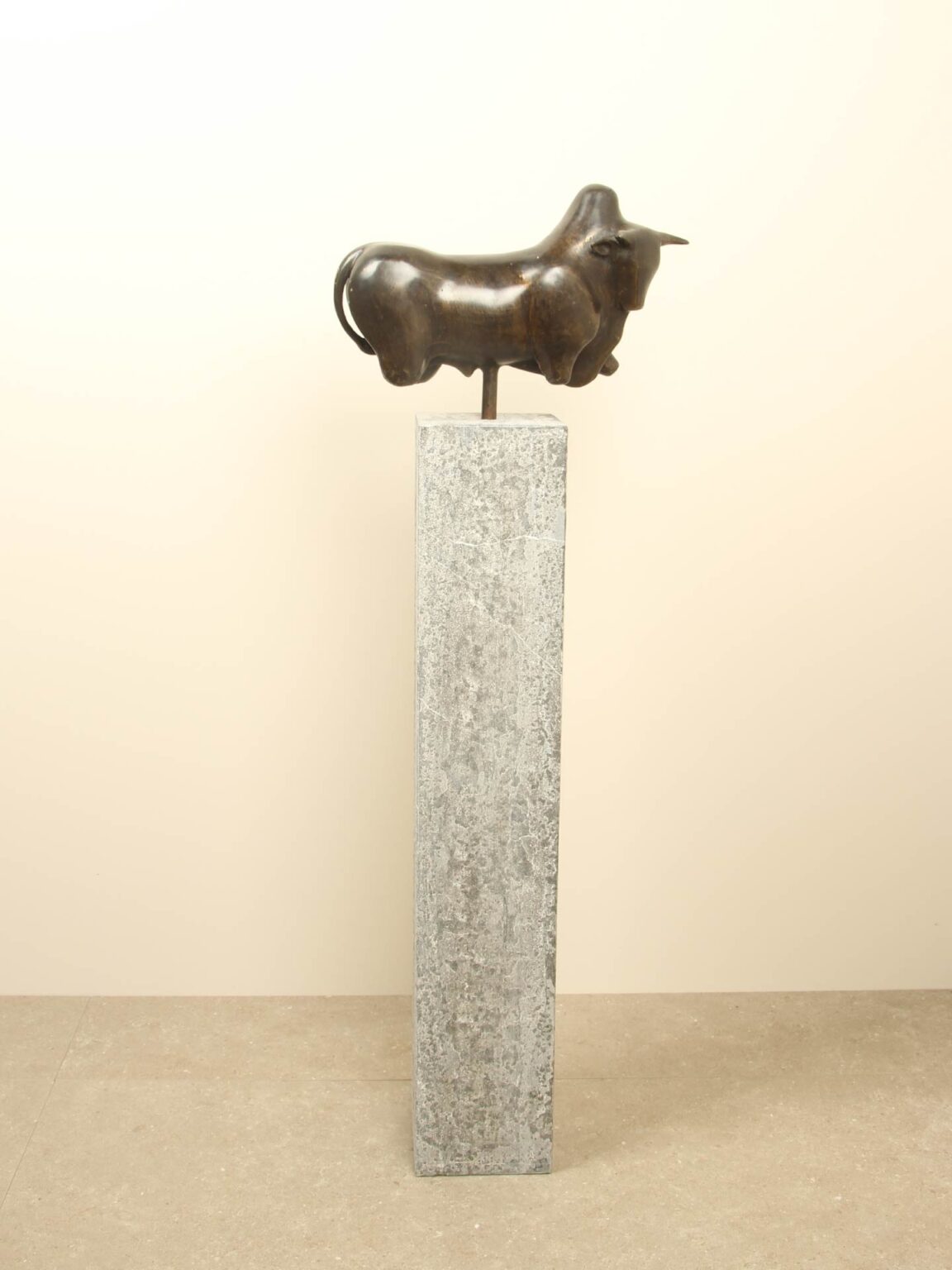 Bronzen stier, 34 cm - Beeldenmarkt