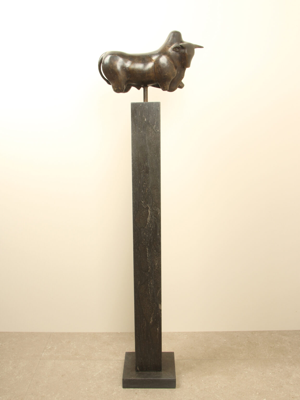 Bronzen stier, 34 cm - Beeldenmarkt